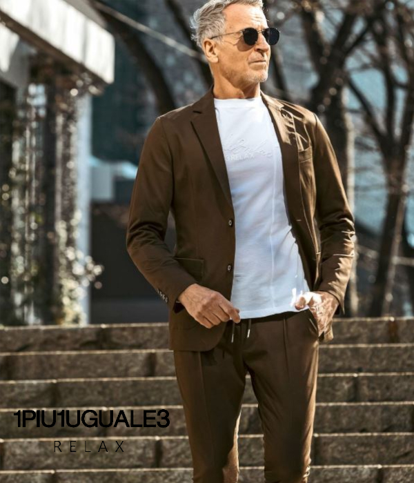 1PIU1UGUALE3 RELAX ウノピゥウノウグァーレトレ リラックス セットアップ メンズ ストレッチ スーツ 男性 上下セット きれいめ カジュアル