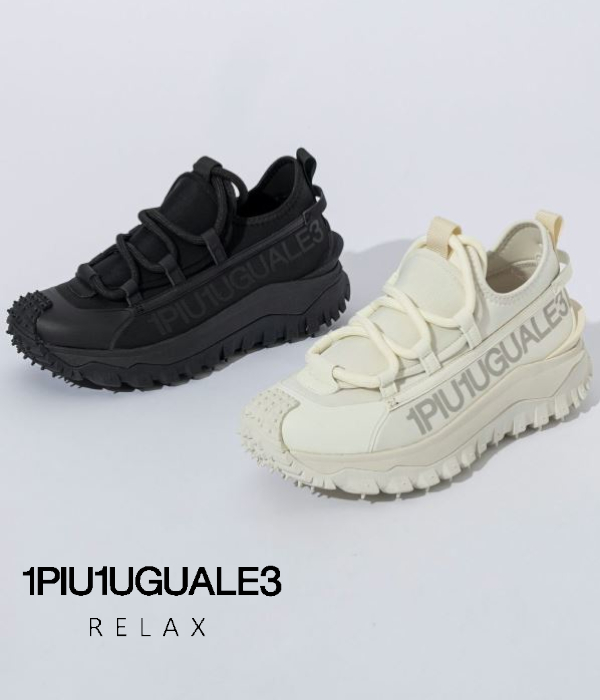 1PIU1UGUALE3 RELAX ウノピゥウノウグァーレトレ リラックス ボリュームソールサイドロゴスニーカー メンズ 靴 カジュアル スポーツ ストリート シューズ
