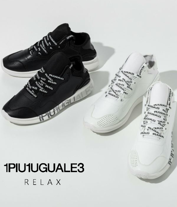 1PIU1UGUALE3 RELAX ウノピゥウノウグァーレトレ リラックス グラデーションロゴスニーカー メンズ 靴 カジュアル スポーツ シューズ