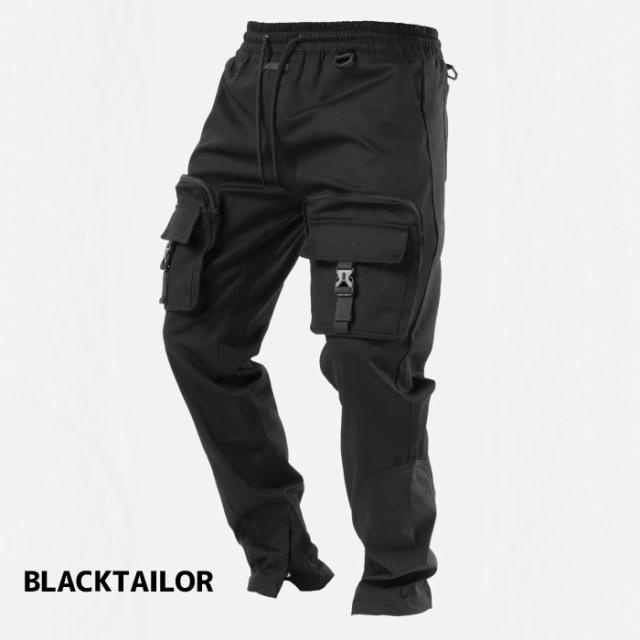 BLACKTAILOR ブラックテイラー X8 CARGO BLACK ストリート ヒップホップ カジュアル ミリタリー カーゴパンツ