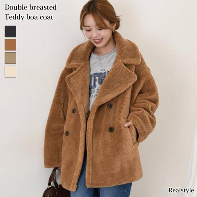 新作 コート レディース 冬 ショート ボア テディベア 40代 50代 20代 30代 暖かい アウター ボアジャケット ゆったり 裏地 防寒