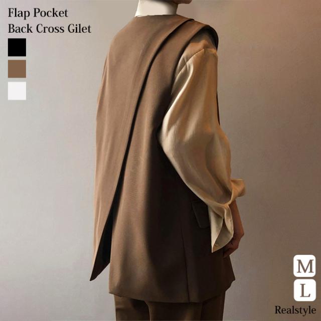 新作 ジレ レディース ベスト フォーマル 秋 前開き ノーカラー アウター 羽織 Vネック セレモニー きれいめ カジュアル ツイル 体型カバー