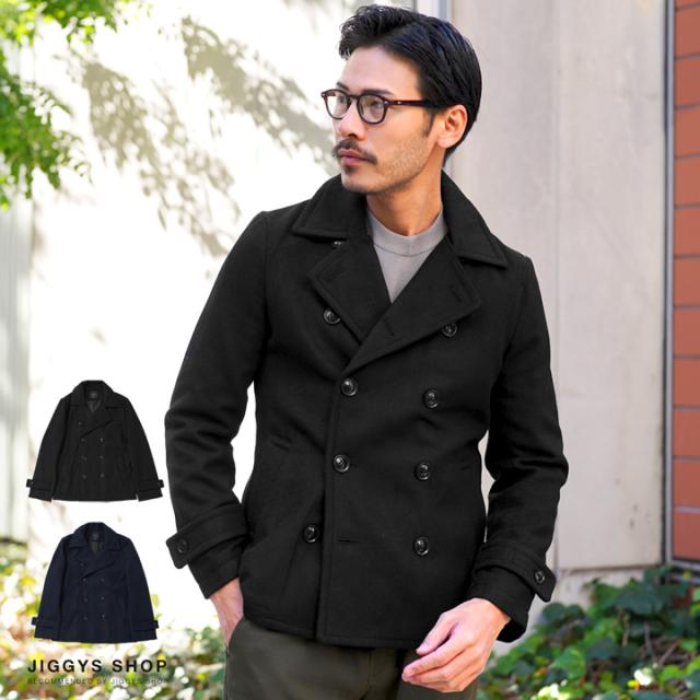 ピーコート Pコート メンズ ウール メルトン コート ジャケット ショート丈 ミドル丈 アウター メンズファッションS M L 2L 2024 冬新作 冬物 新作 trend_d ...