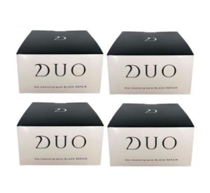 （4本セット）DUO　デュオ ザ　クレンジングバーム　ブラックリペア　90g  W洗顔不要 メイク落とし | バーム クレンジング 化粧おとし ブラック 化粧品 コスメ 黒 洗顔 毛穴汚れ 保湿ケア 日本製 美容 スキンケア 化粧落とし 乾燥