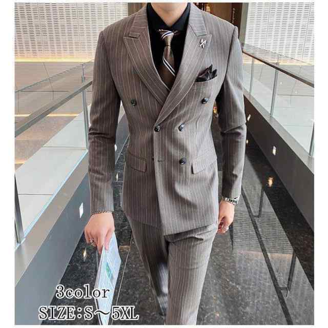 新登場 数量限定入荷 メンズスーツ 秋の新作特集 ギフトにも最適 タキシードスーツ 在庫わずか ダブルボタンスーツ 就職活動 ストライプ SNS話題 成人式 セットアップ 3ピーススーツ 二次会 新作 結 クリスマスギフト