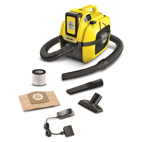 【送料無料】 WD1バッテリーセット 1.198-306.0　乾湿両用バキュームクリーナーコードレスタイプ【東日本・50Hz/西日本・60Hz両用】 / ケルヒャー