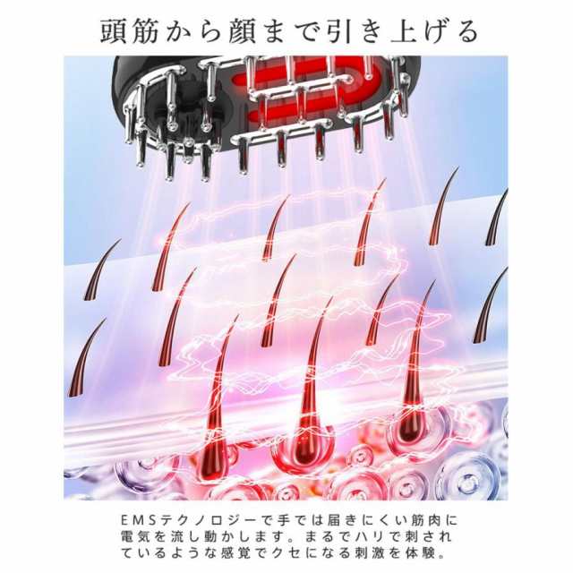 電気ブラシ 美顔器 EMS 美容家電 電気針ヘッドスパ 電気バリブラシ