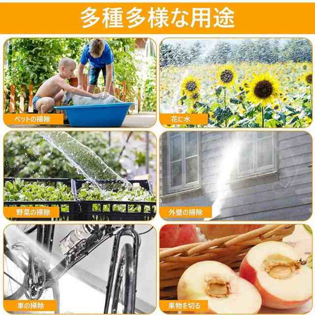 高圧洗浄機 コードレス 充電式 18Vバッテリー対応 小型 軽量 5.0MPa 自吸式 LEDバッテリー残量表示 収納ボックス付き 強力噴射 家庭用 洗浄機 温水 掃除