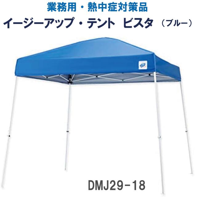 イージーアップテント E-ZUP ビスタ DMJ29-24 サイズ2.9m×2.9m ブルー【日除けテント タープテント アウトドア レジャー バーベキュー BBQ キャンプ 野外 イベント 運動会 体育祭 熱中症対策 】