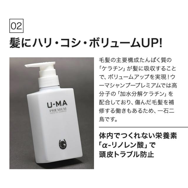 ウーマシャンプー 2本 & スキャルプケアオイル 2本 セット】馬油