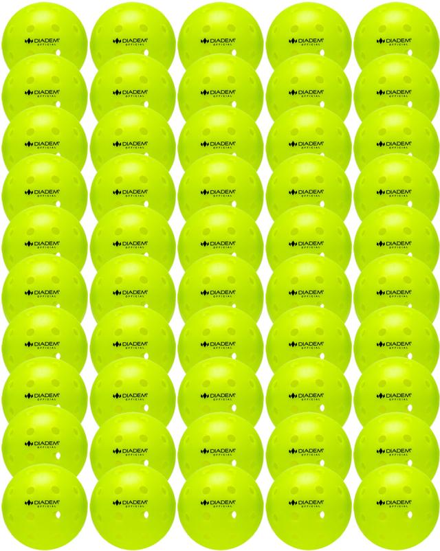 ダイアデム DIADEM ダイアデム DIADEM オフィシャルピックルボール 50個入 パワーピックルボール 屋外コート 耐久性 USAPA公認  TPB004