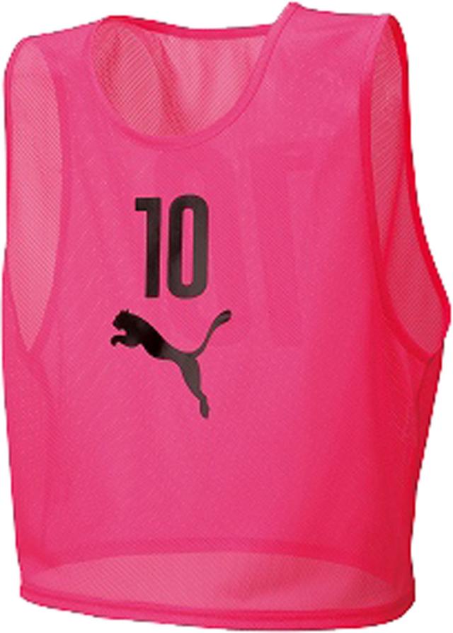 プーマ PUMA サッカー ビブスセット 10マイグミ メンズ ゼッケン 練習 紅白戦 トレーニング リレー 運動会 体育祭 部活 クラブ 体育 学校 バスケ 収納袋付き プーマロゴ  920604 05
