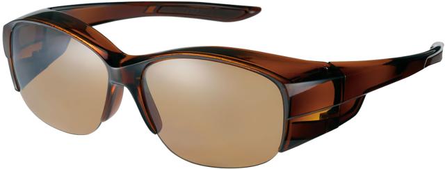 スワンズ SWANS オーバーグラス Over Glass ハーフリム 偏光レンズモデル OG5-0065 サングラス メンズ レディース メガネの上から UVカット 熱中症対策  OG50065 BRCL