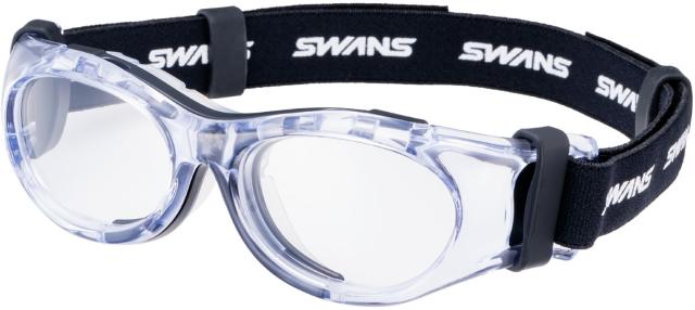 スワンズ SWANS スポーツ用ゴーグル 小学校高学年から14歳まで SVS-600N クリアブラック アイガード ジュニア キッズ 子供用 サッカー 野球 バスケットボール 耐衝撃  SVS600N BLK