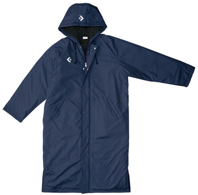 コンバース CONVERSE バスケット ロングコート メンズ 男性 ジャケット アウター 上着 フード付き 防寒 撥水 透湿 裏地フリース 練習 トレーニング 観戦 部活動 クラブ サークル チーム  CB162601 2900