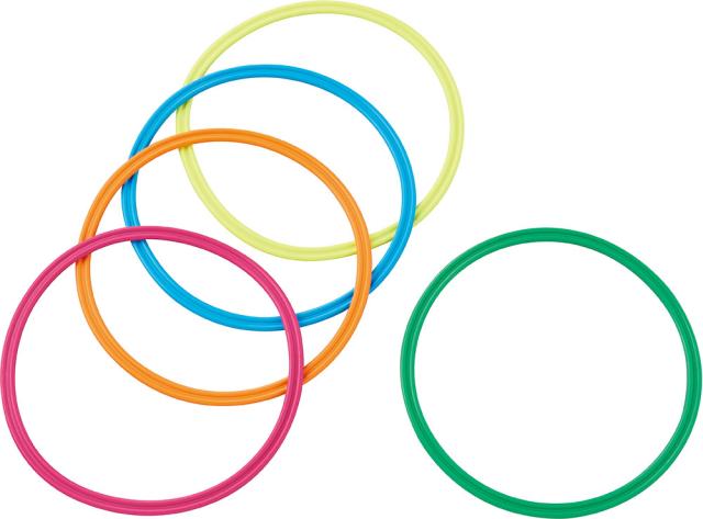 ダンノ DANNO サークルラバーリング38 5色×2 学校 体育 ケンケンパ リング 体育館 室内 トレーニング 部活 練習 レクリエーション リトミック 外遊び  D339