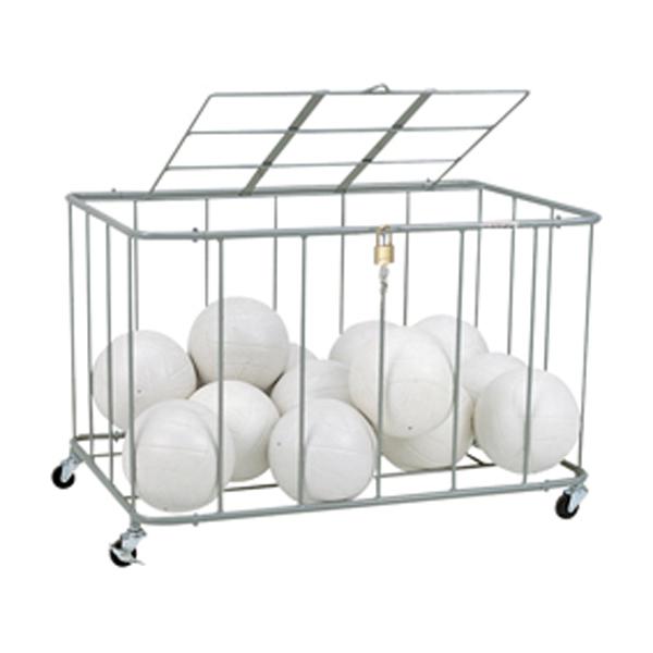 エバニュー Evernew 【メーカー直送品】 ボール整理カゴ角-5フタ付 学校体育 体育 部活 授業 クラブ チーム ボール入れ 収納 整理  EKE238