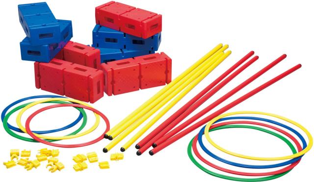 エバニュー Evernew 【メーカー直送品】 マルチ運動遊ビセット 学校体育 体育 部活 授業 クラブ チーム 遊び 組み合わせ オールインワン セット  ETE110