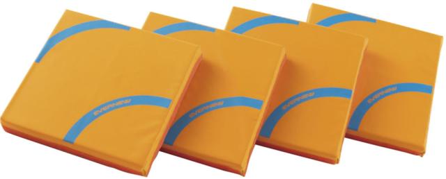 エバニュー Evernew 【メーカー直送品】 ランダムソフトマット 4枚組  学校体育 体育 部活 授業 クラブ チーム 柔らかい  ETE204