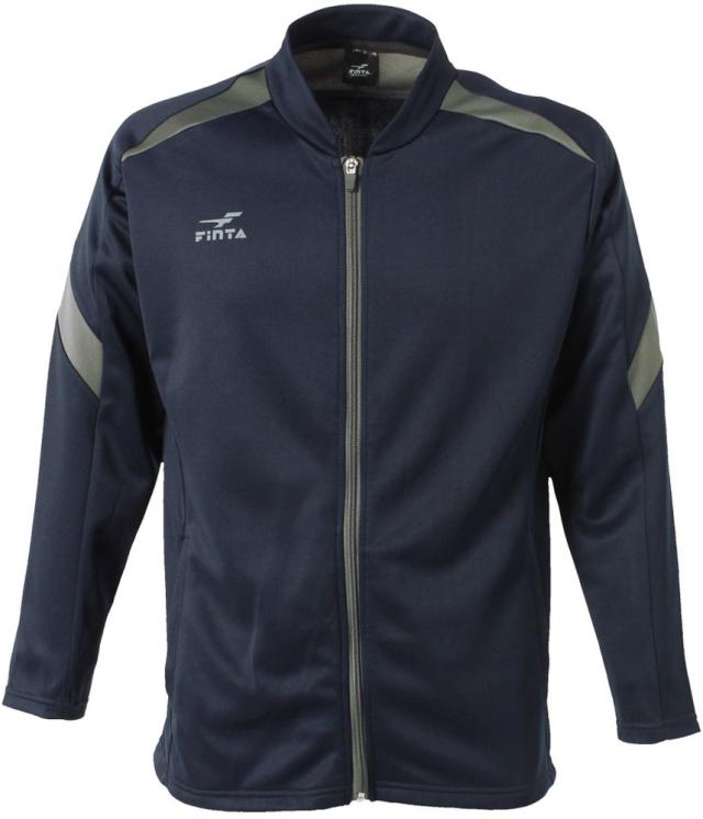 フィンタ FINTA フットサル トレーニングジャケット 上着 ジャージ 長袖 スリムシルエット フルジップ 大人用 メンズ レディース 部活動 クラブ活動 サークル 学生 社会人 着替え  FT3009 1100