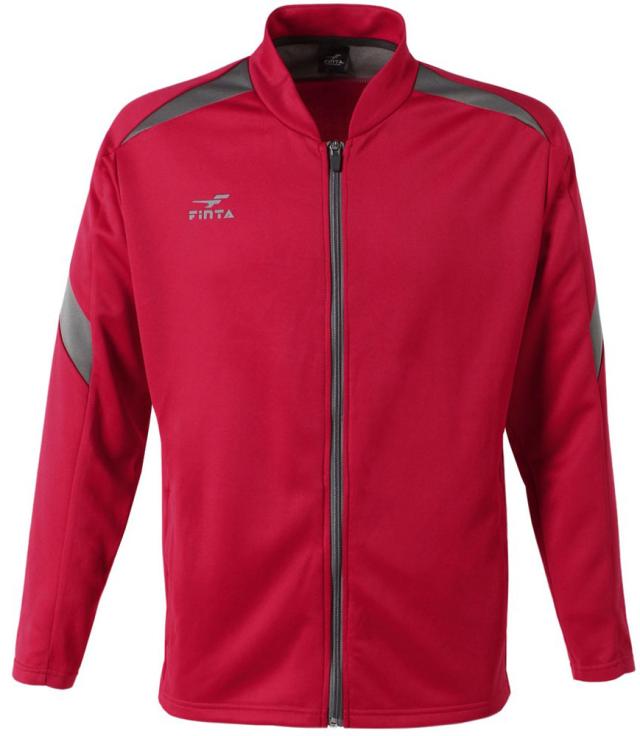 フィンタ FINTA フットサル トレーニングジャケット 上着 ジャージ 長袖 スリムシルエット フルジップ 大人用 メンズ レディース 部活動 クラブ活動 サークル 学生 社会人 着替え  FT3009 7100