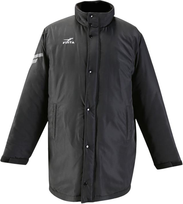 フィンタ FINTA サッカー 中綿ハーフコート 上着 ジャンパー 防寒着 大人用 メンズ レディース 撥水加工 保温 冬 男性 女性 学生 社会人 サークル 応援 観戦 トレーニング  FT5134 0500