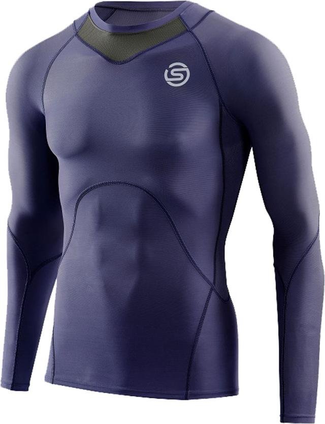 スキンズ SKINS シリーズ3 SERIES-3 メンズ トップス ロングスリーブ インナーシャツ アンダーシャツ コンプレッション 着圧 スポーツウェア 長袖 ジム トレーニング  18121310 098
