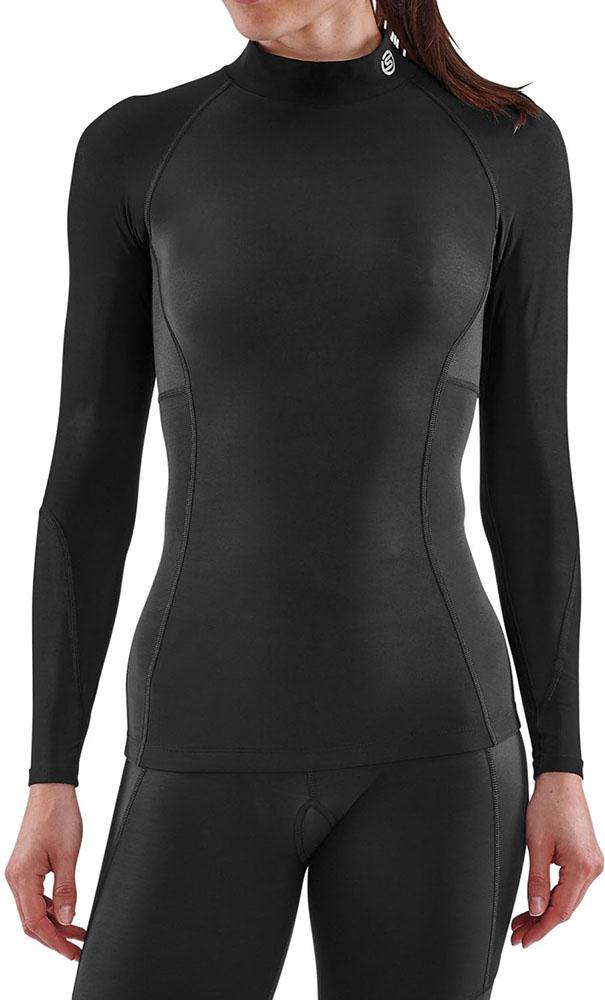 スキンズ SKINS SERIES-3 ウィメンズ トップスロングスリーブ 裏起毛タイプ 長袖 トップス 段階着圧 リカバリー 防寒 保温 スノースポーツ ランニング レディース  18221312 019