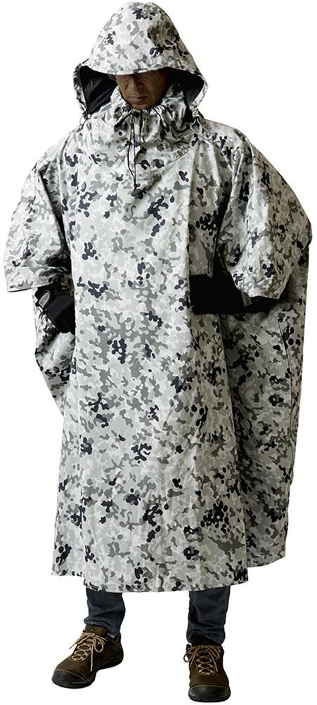 プロモンテ PUROMONTE アウトドア 迷彩アクター 遮光ポンチョ タープ シュラフカバー 雨具 日差し対策 キャンプ用品 テント用品 連結可能 大型タープ 透湿 防水 遮光 収納袋付 熱中症対策  GKP02 WHT