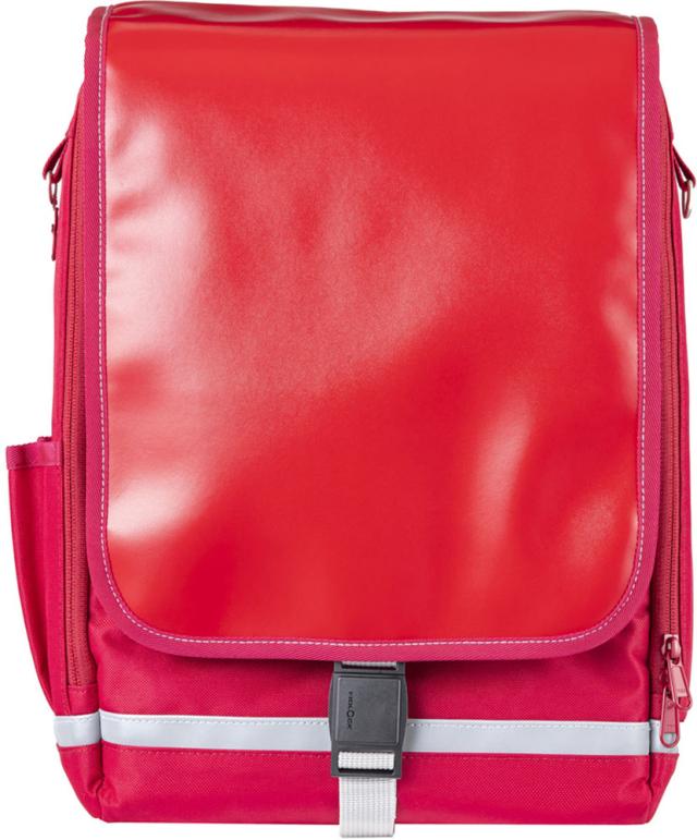 まとめ買い）ヒサゴ セキュリティポーチ A5用 赤 BGP06 〔×3