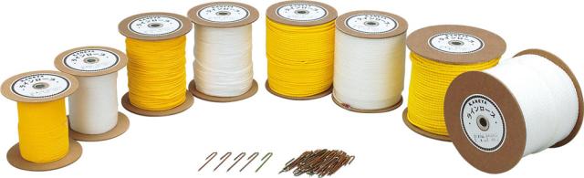 カネヤ KANEYA ラインロープ5×200 K-2294 学校体育器具 学校備品 器具 紐 ヒモ マーカー グラウンド 校庭 運動会 体育祭 スポーツ用具 学校用具 学校  K2294 YL