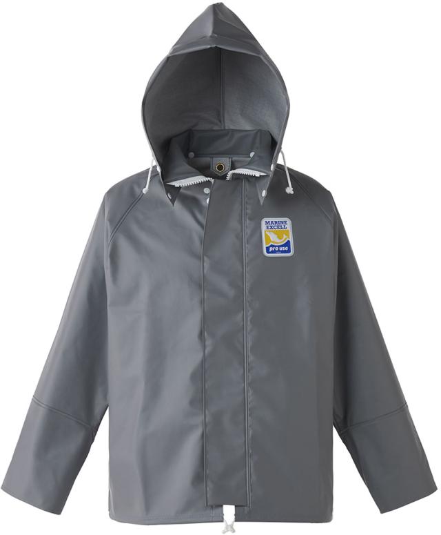 ロゴス LOGOS アウトドア マリンエクセル ジャンパー グレー L ジャケット 防水 撥水 レイン 水産業 遠洋・中近海作業 湾岸作業 養殖業 水産加工業  12020212