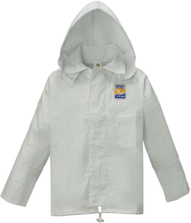 ロゴス LOGOS アウトドア マリンエクセル ジャンパー メンズ ホワイト 4L 防水 撥水 レインウェア 遠洋、中近海作業、湾岸作業、養殖業、水産加工業 レインジャケット キャンプ  12020619