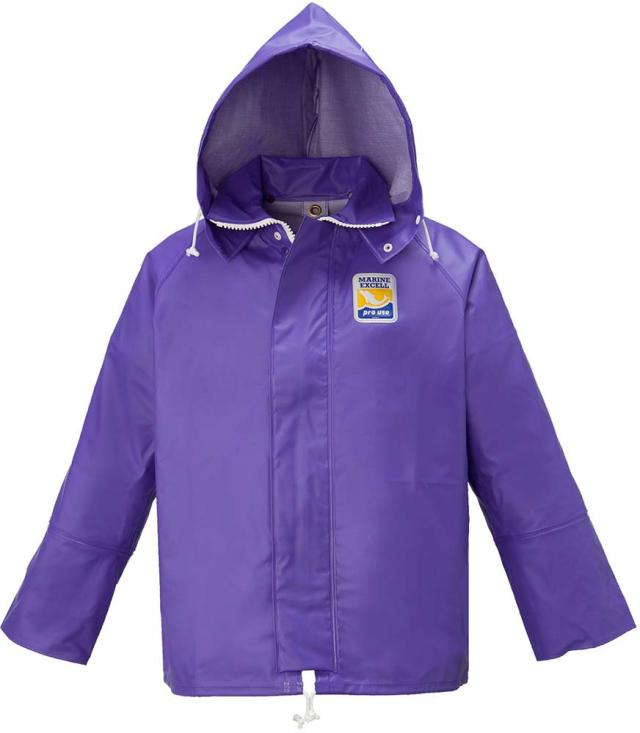 ロゴス LOGOS アウトドア マリンエクセル ジャンパー メンズ パープル 4L 防水 撥水 レインウェア 遠洋、中近海作業、湾岸作業、養殖業、水産加工業 レインジャケット キャンプ  12020939