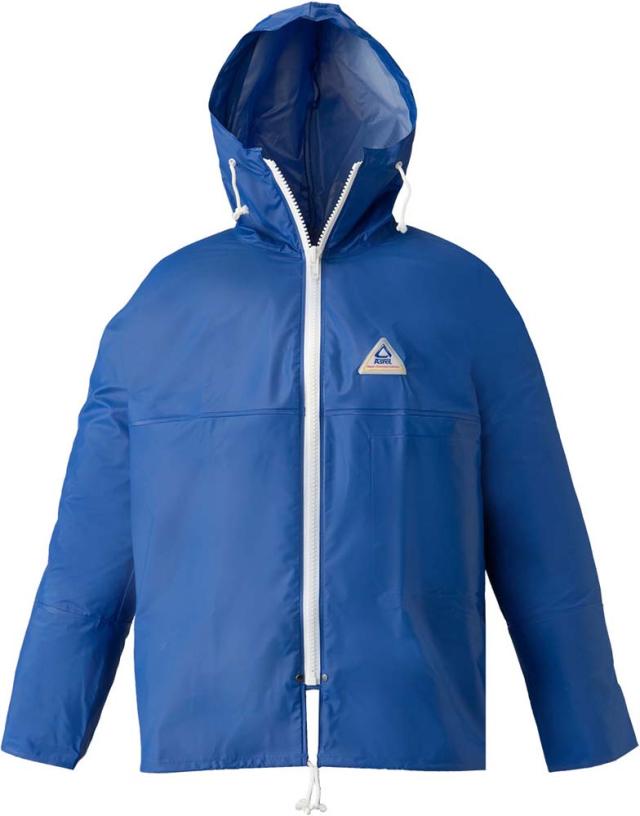 ロゴス LOGOS アウトドア レインアタッカー パーカー ブルー L ジャケット レイン 防水 撥水 耐寒 水産業 沿岸作業 養殖業 水産加工業  12530002