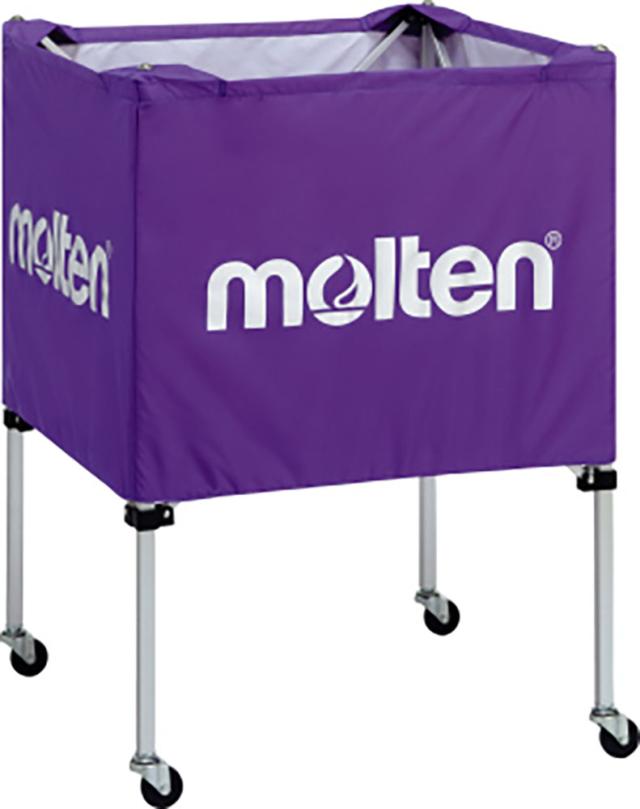 モルテン molten ボールカゴ 中・背低 パープル 紫 屋内 移動用キャスター付き ボール収納 片付け 部活 クラブ活動 サークル 練習 トレーニング 自主トレ 筋トレ  BK0021V