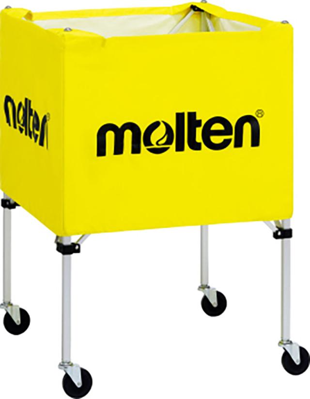 モルテン molten ボールカゴ 中 屋外 黄 イエロー 屋外使用 屋外 ボール出し 練習 折りたたみ サッカー 大型キャスター フットサル グラウンド 練習 学校  BK0022Y