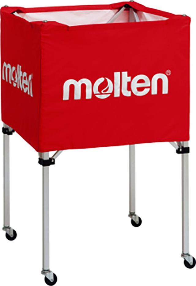 モルテン molten ボールカゴ 中 背高 赤 レッド 屋内使用 バレーボール バレー ボール出し 練習 折りたたみ バスケットボール 中学 高校 大学 部活 体育館  BK0023R