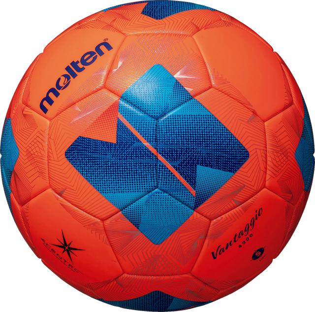 モルテン molten サッカー ヴァンタッジオ 4900 芝用 ボール 球 耐久性 アセンテック シンメトリー オレンジ レディース メンズ サッカーボール 国際公認球 検定球 ラテックス  F5N4900OB