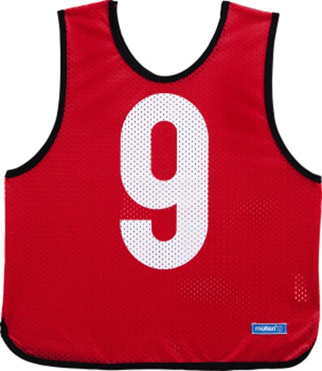 モルテン molten ゲームベスト ジュニア 赤 10枚組 11〜20 レッド 番号 数字 ビブス 体育祭 リレー 陸上 クラス対抗 運動会 体育備品 クラス分け 陸上競技  GB0212R