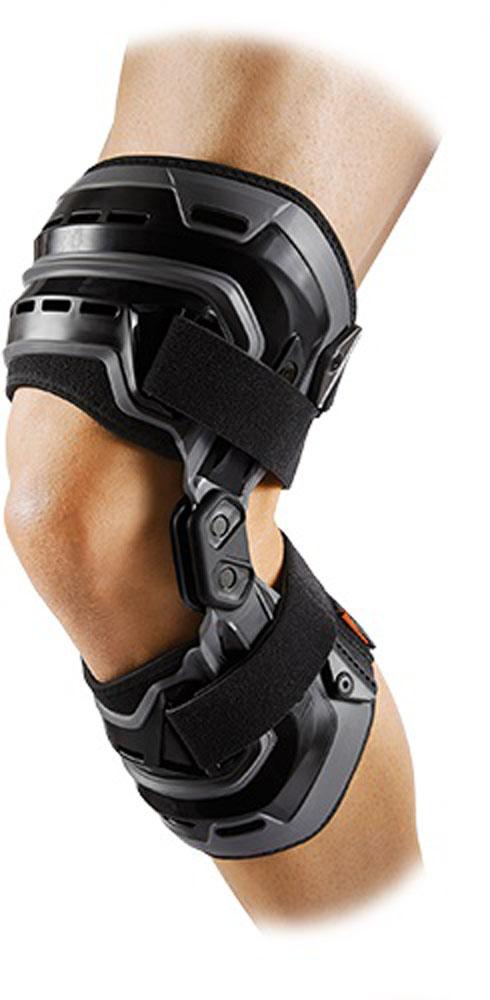 マクダビッド McDavid バイオロジックス ニーブレイス 左膝用 サポーター サポート 膝 圧迫 固定 ホールド 安定 リハビリ 回復 ハード 部活動 クラブ サークル スクール ジム  M4200L BK