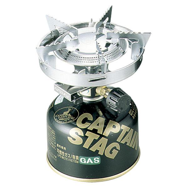 キャプテンスタッグ CAPTAIN STAG アウトドア 小型ガスバーナーコンロ 圧電点火装置付 ケース付  M-7901    M7901