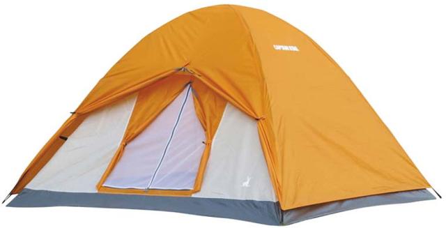 キャプテンスタッグ CAPTAIN STAG アウトドア クレセント 3人用ドームテント アンバー   UA0050