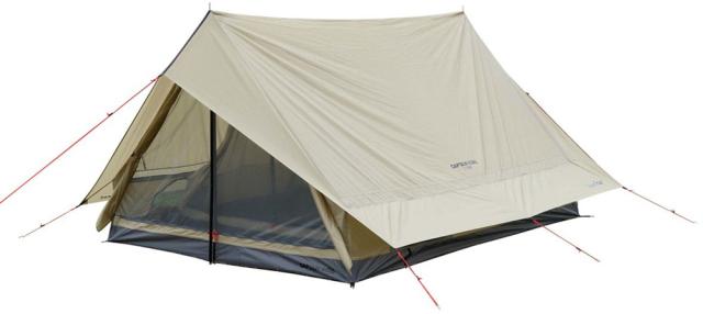 キャプテンスタッグ CAPTAIN STAG アウトドア キャプテンスタッグ CAPTAIN STAG テント トレッカー ツーポールロッジUV 3〜4人用 カーキ UA-67  UA0067