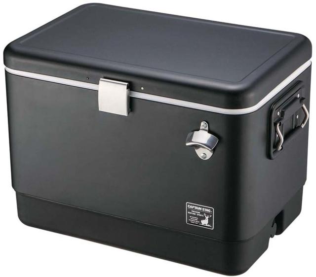 キャプテンスタッグ CAPTAIN STAG アウトドア CSブラックラベル スチールフォームクーラー51L UE-75 保冷 BBQ バーベキュー 防災 停電対策 防災グッズ 緊急 災害対策 台風対策 熱中症対策  UE0075