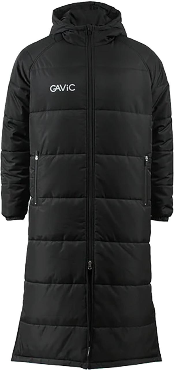 ガビック GAViC サッカー 中綿ベンチコート ウィンドブレーカー ジャケット アウター 上着 防寒 手洗い可能 ロゴ ワンポイント 練習 トレーニング 移動 観戦 部活動 クラブ チーム  GA3111 BLK
