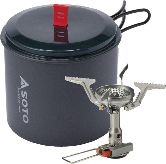 ソト SOTO アウトドア アミカス ポットコンボ SOD-320PC バーナー クッカー 登山 トレッキング キャンプ ツーリング BBQ バーベキュー 調理 料理 クッキング レジャー  SOD320PC