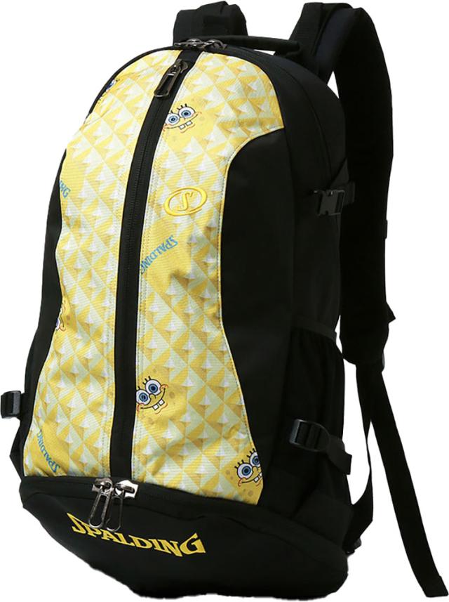 スポルディング SPALDING バスケット ケイジャー cager スポンジボブパターン バスケットボール バッグ バックパック 40-007SBP 室内球技 通学 部活 運動部 リュックサック 収納  40007SBP