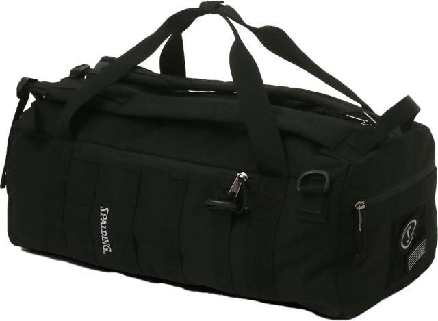 スポルディング SPALDING バスケット コマンダーダッフル 3ウェイ ブラック メンズ レディース バスケットボール バッグ ダッフル ボストン ダッフルバッグ 50-025BK 刺繍ワッペン付属  50025BK