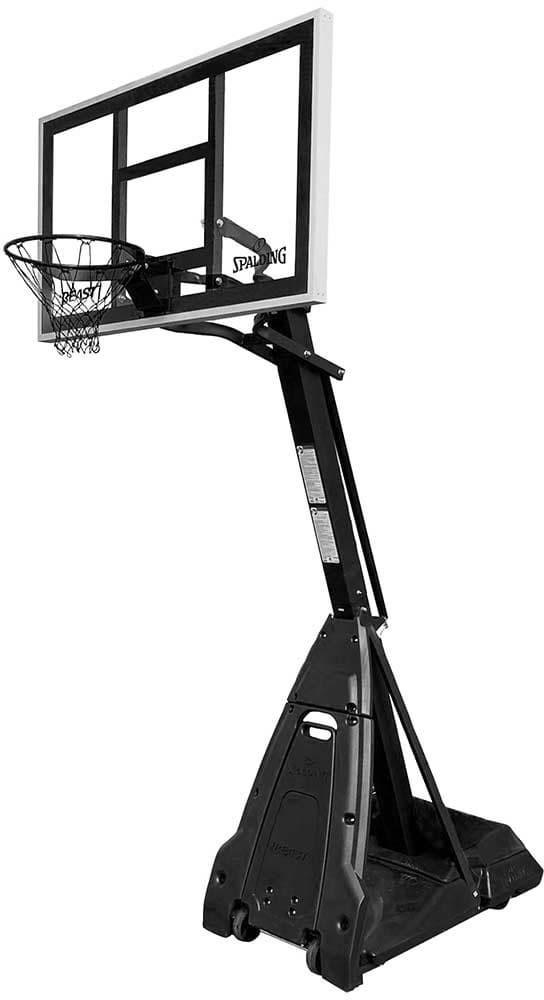 スポルディング SPALDING バスケット 【メーカー直送品】 60インチ ザ・ビースト ステルス 強化ガラス 家庭用 ポータブルシステム バスケットボール バスケットゴール バスケ ゴール プロ  7B1998CN